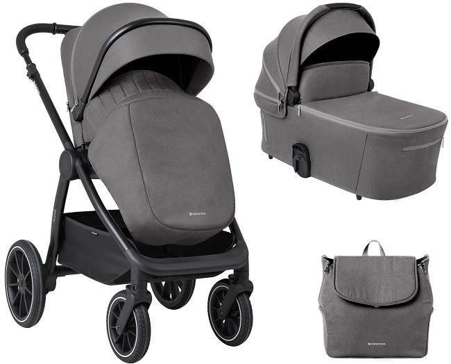 Kombinirana dječja kolica 2 u 1 KikkaBoo - Naya, Grey | Ozone.hr