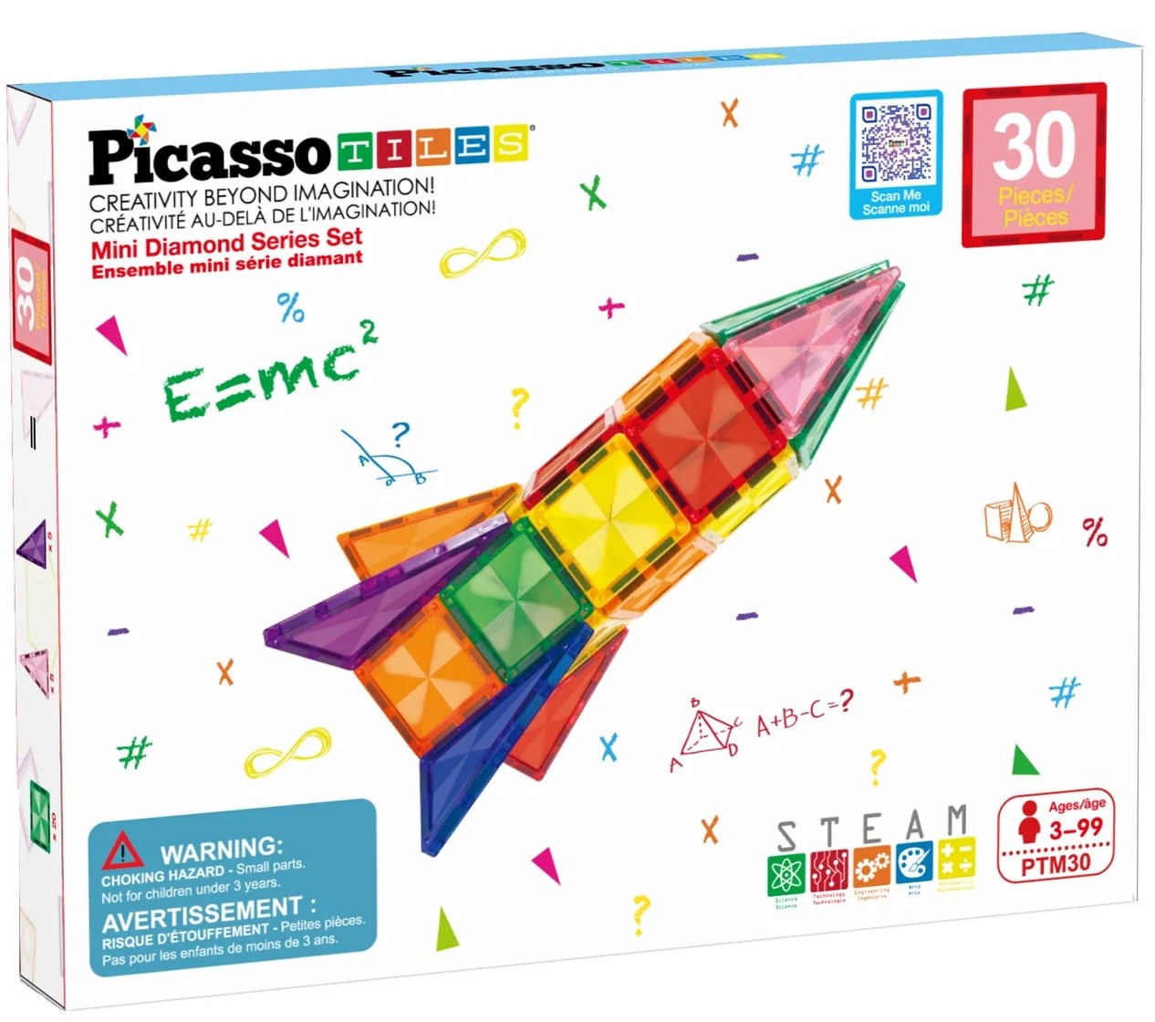 Magnetski konstruktor Picasso Tiles - Raketa, 30 dijelova | Ozone.hr