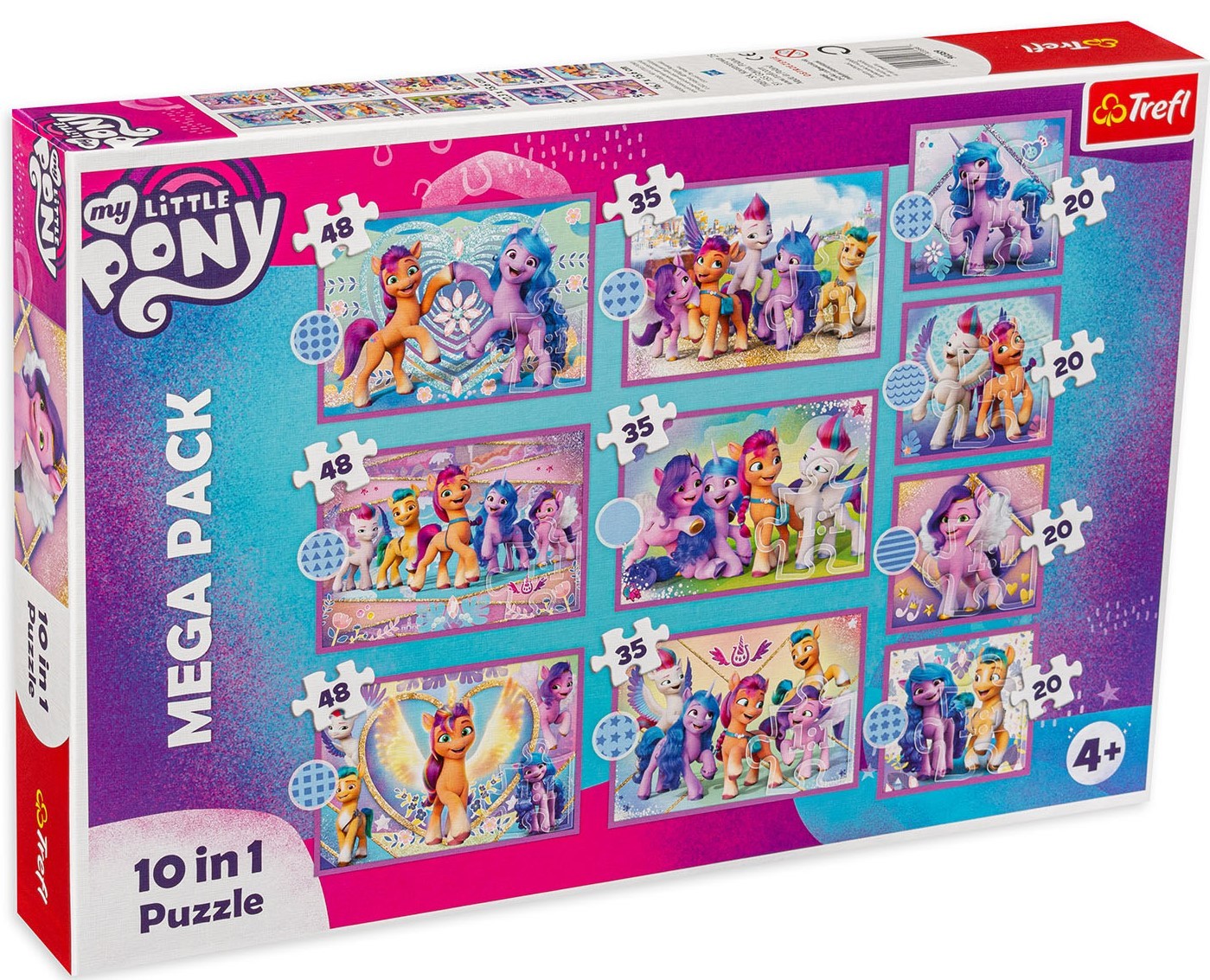 Slagalica Trefl 10 u 1 - Sjajni poniji | Ozone.hr