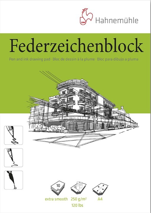 Blok za crtanje Hahnemuhle Federzeichenblock - A4, 10 listova | Ozone.hr