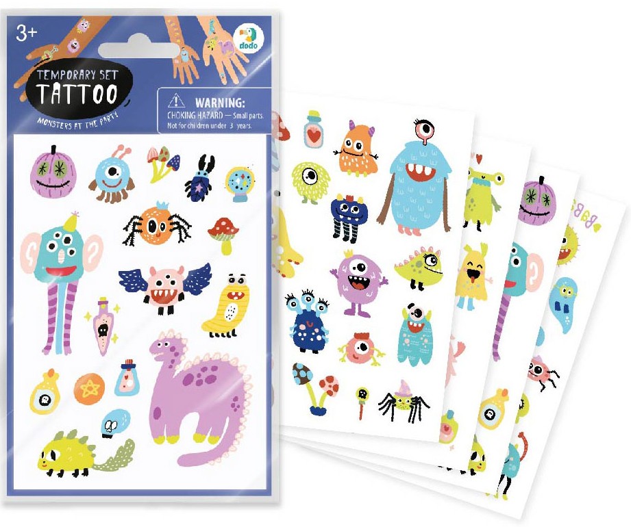 Set privremenih tetovaža Dodo - Monsters | Ozone.hr