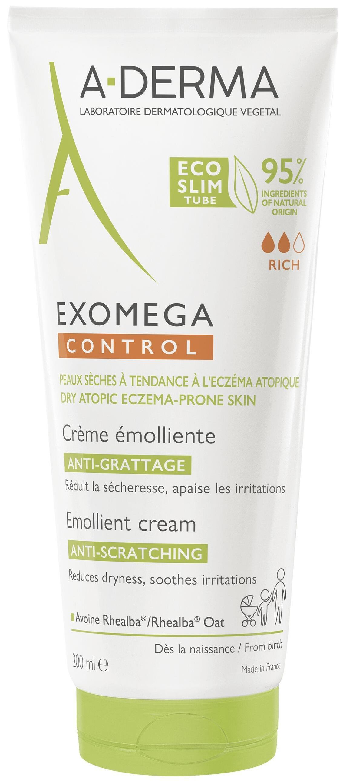 A-Derma Exomega Control Omekšavajuća krema protiv ogrebotina, 200 ml ...