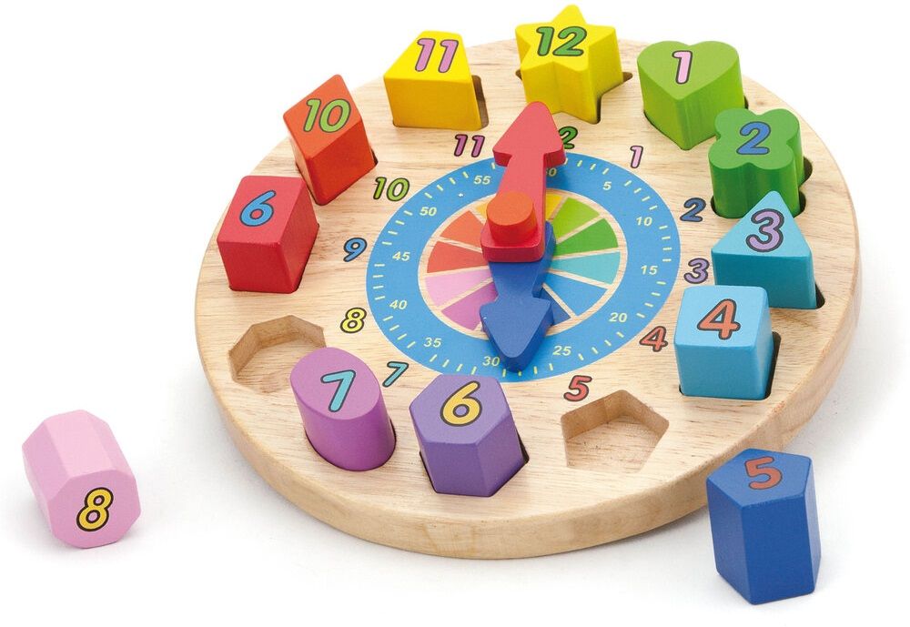 Drvena igračka Viga - Slagalica-sat | Ozone.hr