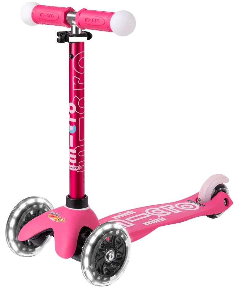 Dječji romobil Micro - Mini Deluxe Magic LED, Pink | Ozone.hr