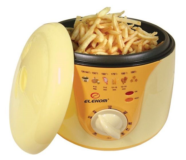 Friteza Elekom - EK-217 A, 1200W, 1.5 l, žuta | Ozone.hr