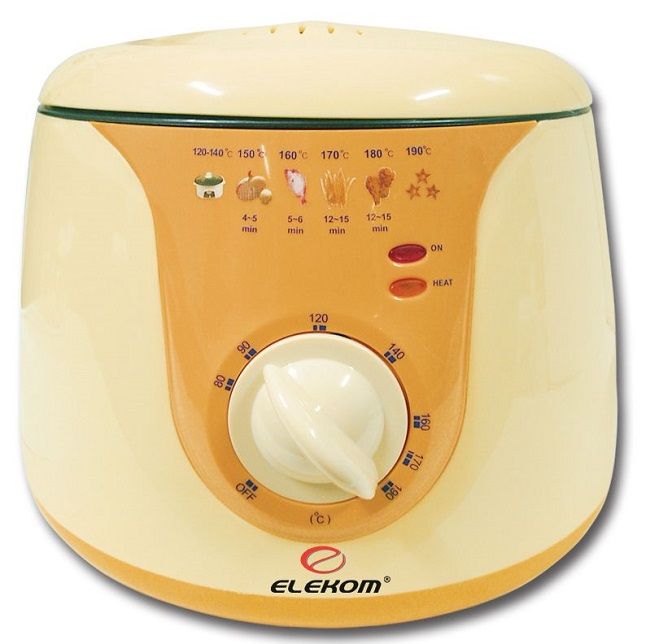 Friteza Elekom - EK-217 A, 1200W, 1.5 l, žuta | Ozone.hr