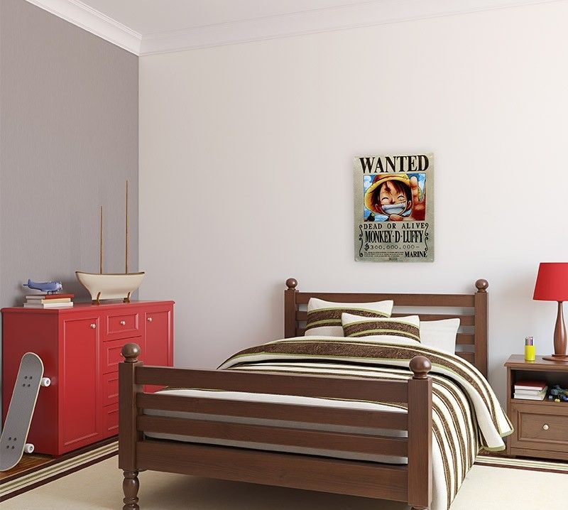 Metalni poster ABYstyle Animation: One Piece - Luffy Wanted Poster ...