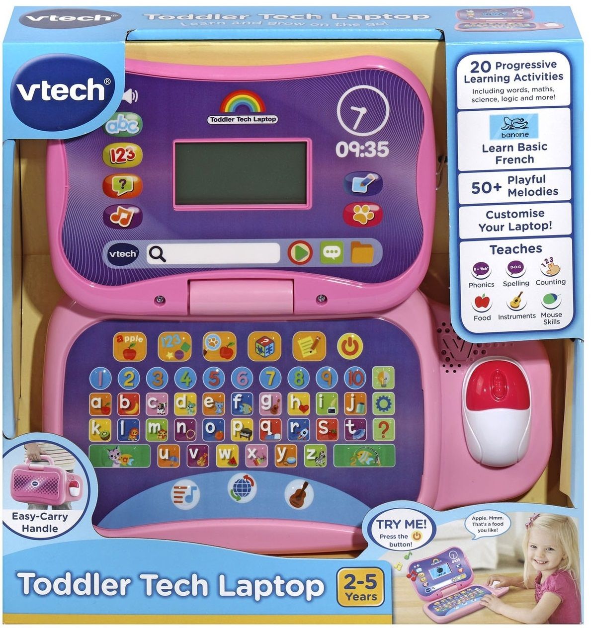 Edukativna igračka Vtech - Laptop, ružičasti (na engleskom) | Ozone.hr