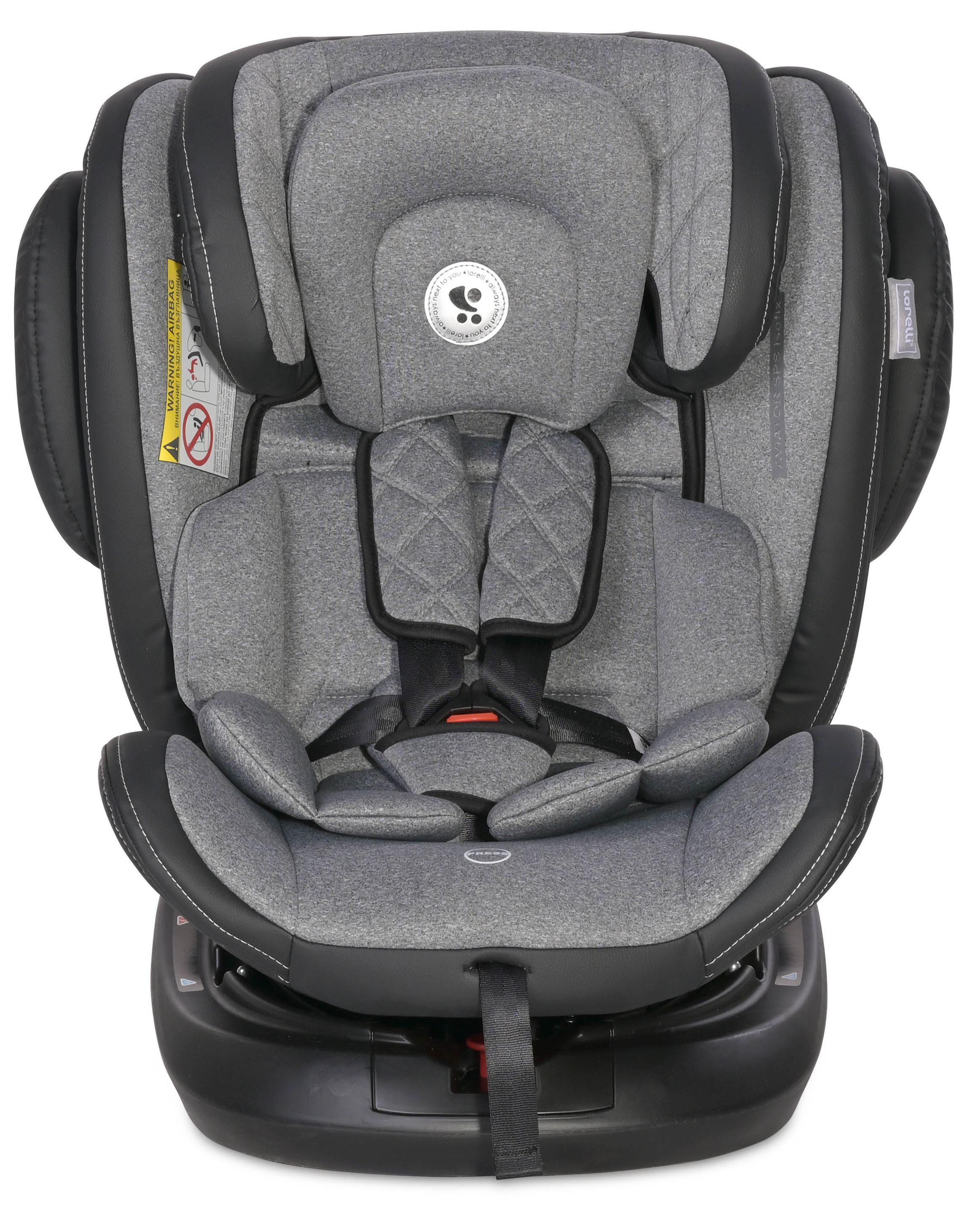 Autosjedalica Lorelli - Aviator SPS IsoFix, 0-36 kg, Black & Light Grey ...
