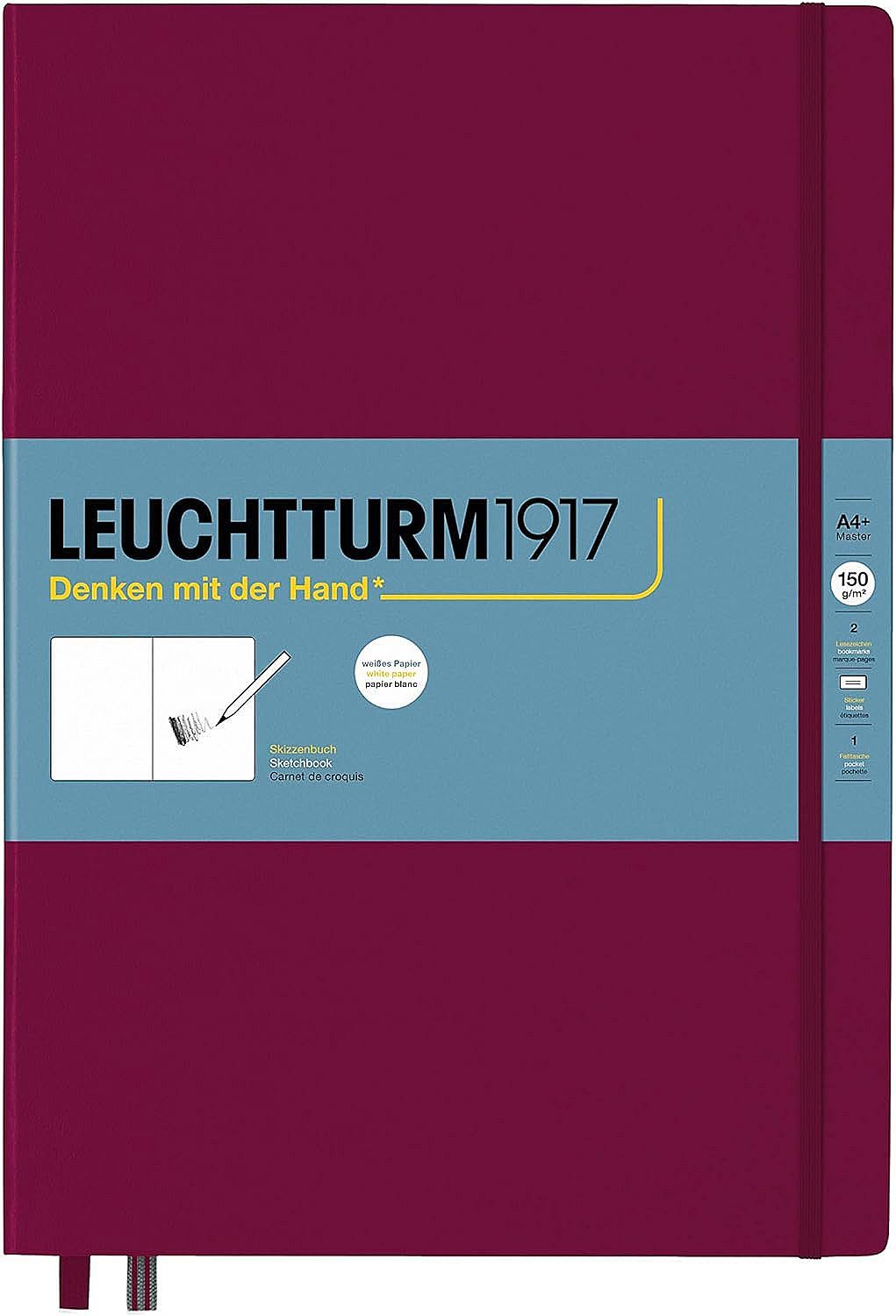 Rokovnik Leuchtturm1917 Master - A4+, bordo, bijele stranice | Ozone.hr